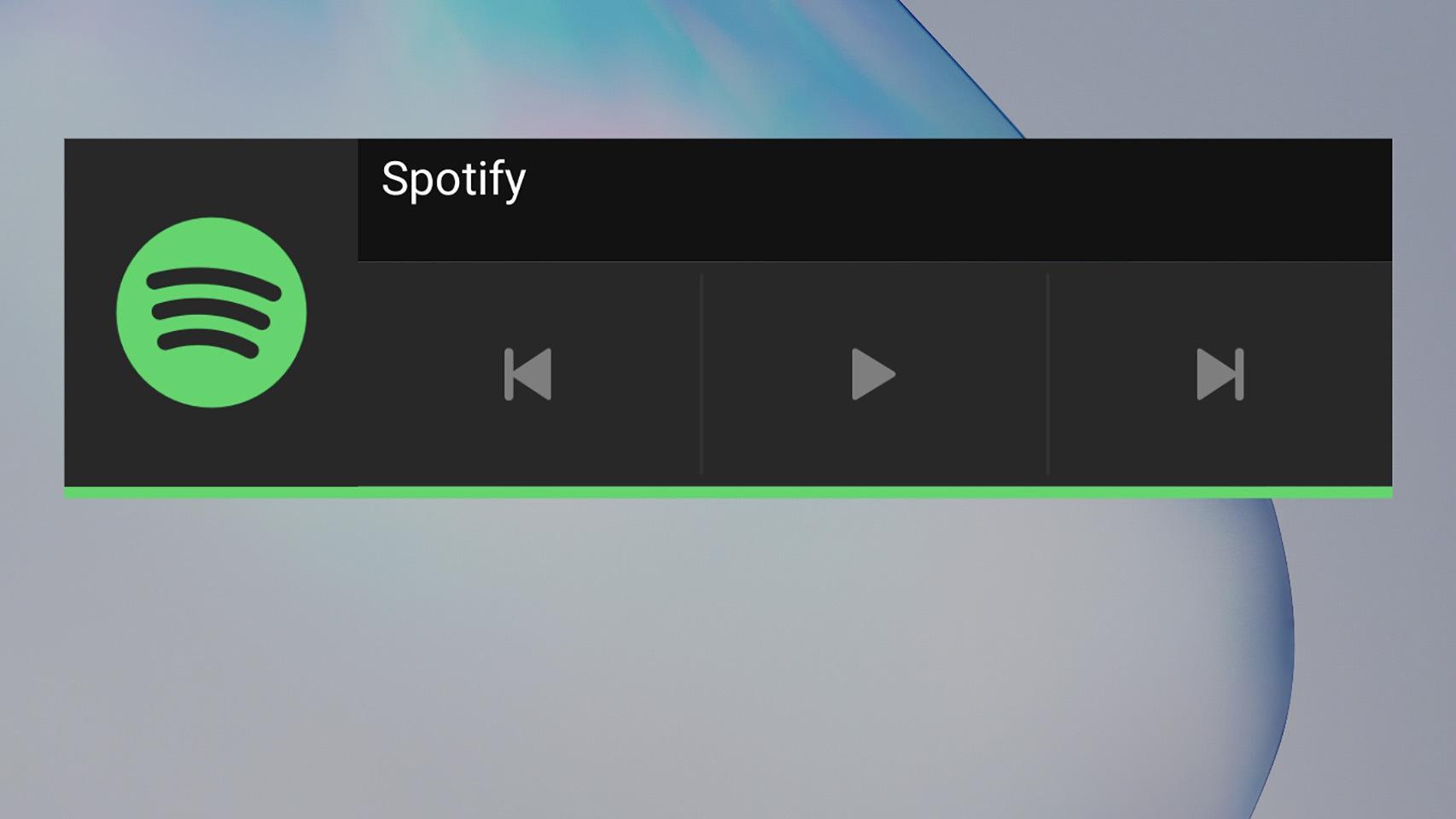 El widget de Spotify se coloreará según la canción que esté sonando