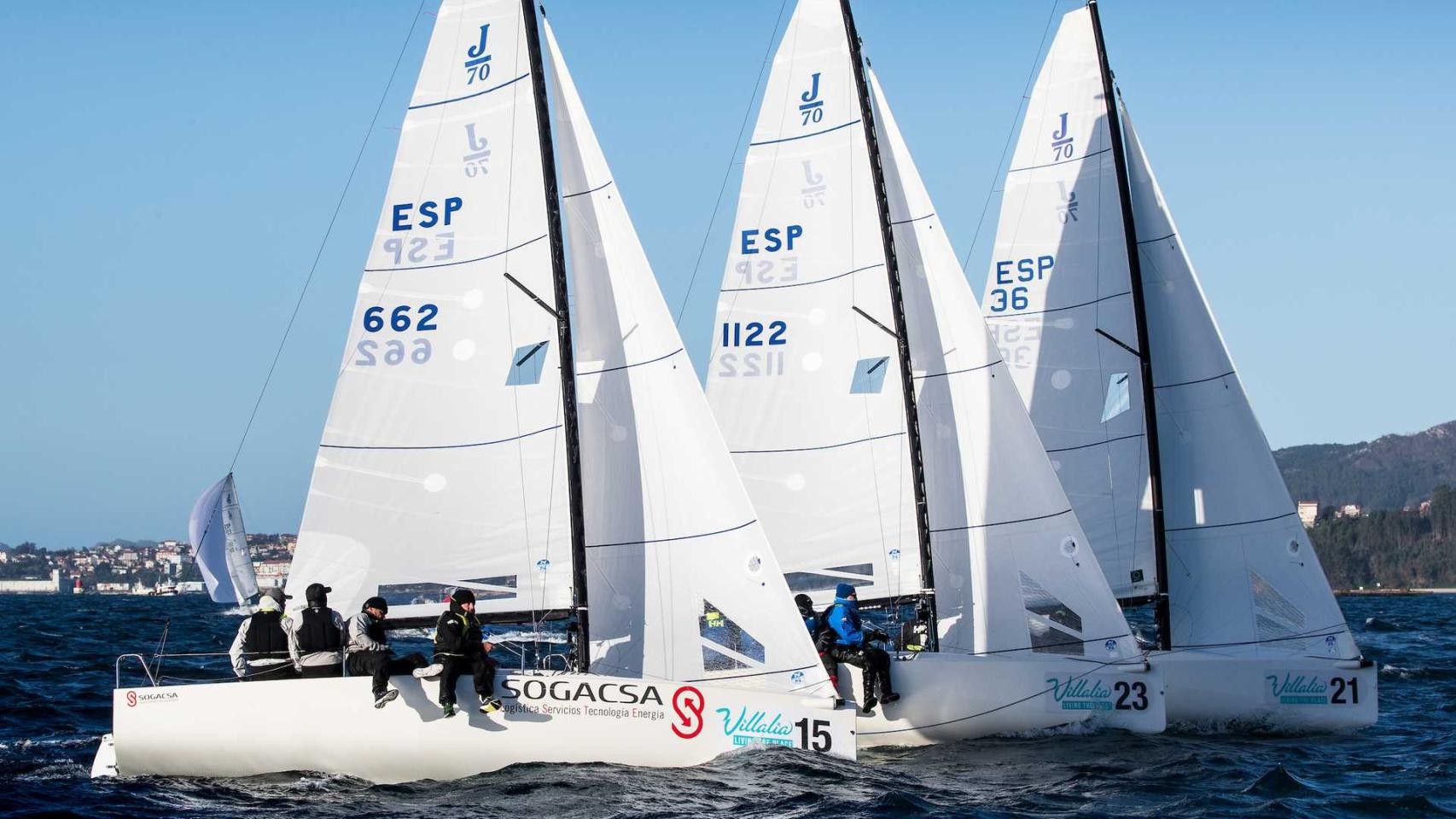 La ‘Guardia&Moreira’, líder de las Villalia Winter Series de J70 en Vigo