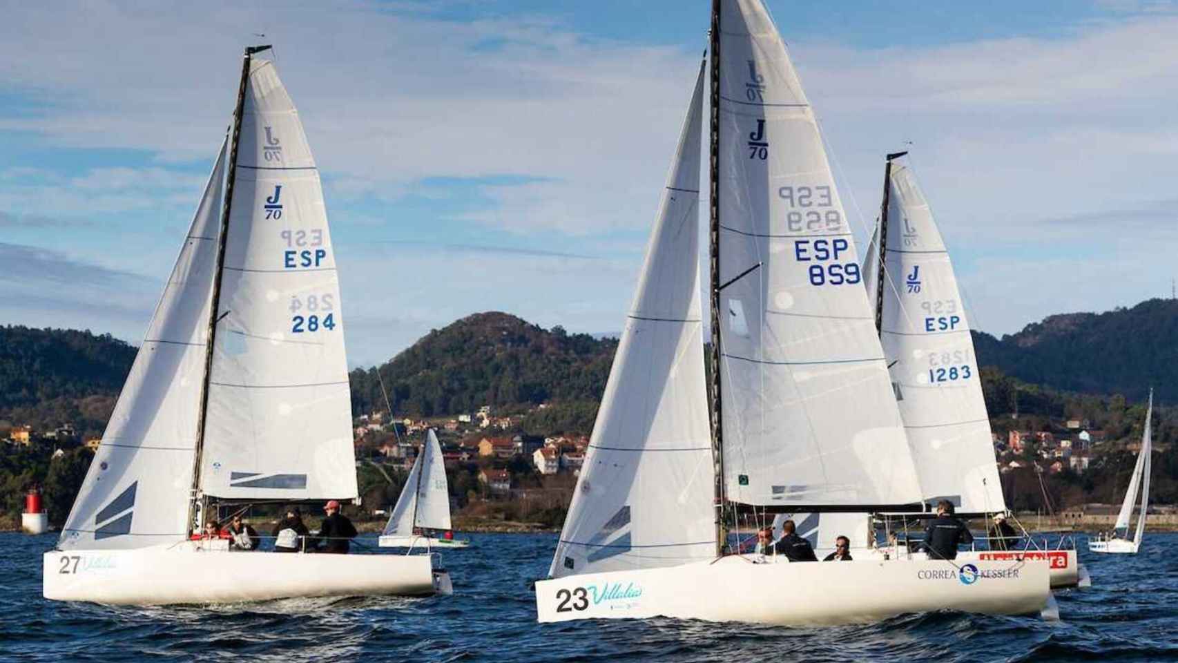 El gallego Gonzalo Araújo, líder provisional de las Villalia J70 Winter Series de Vigo