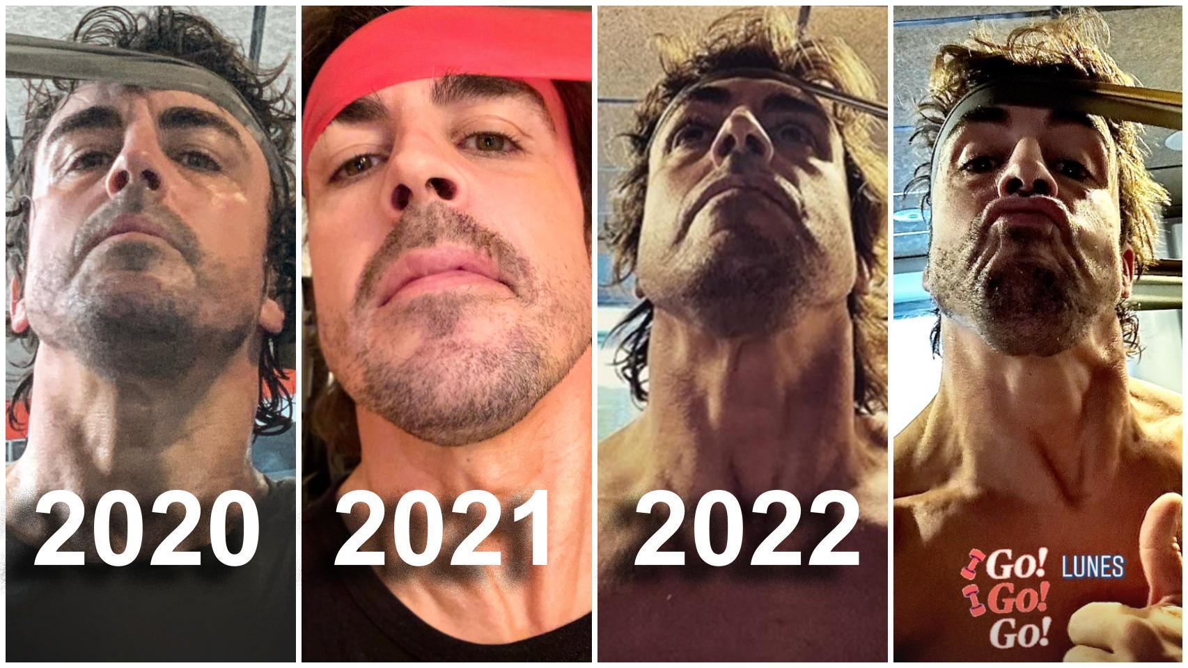 Fernando Alonso asombra con su entrenamiento de cuello: la imagen por ...