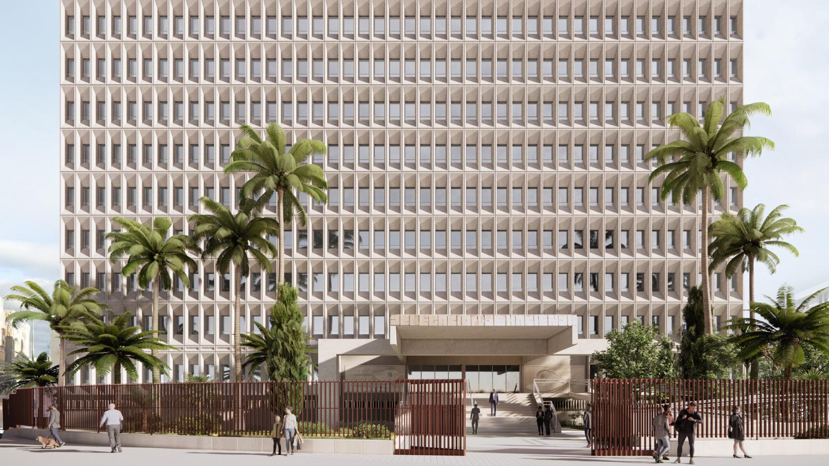 Gran novedad con la millonaria reforma del edificio de Hacienda en Málaga: ya hay propuesta de ...