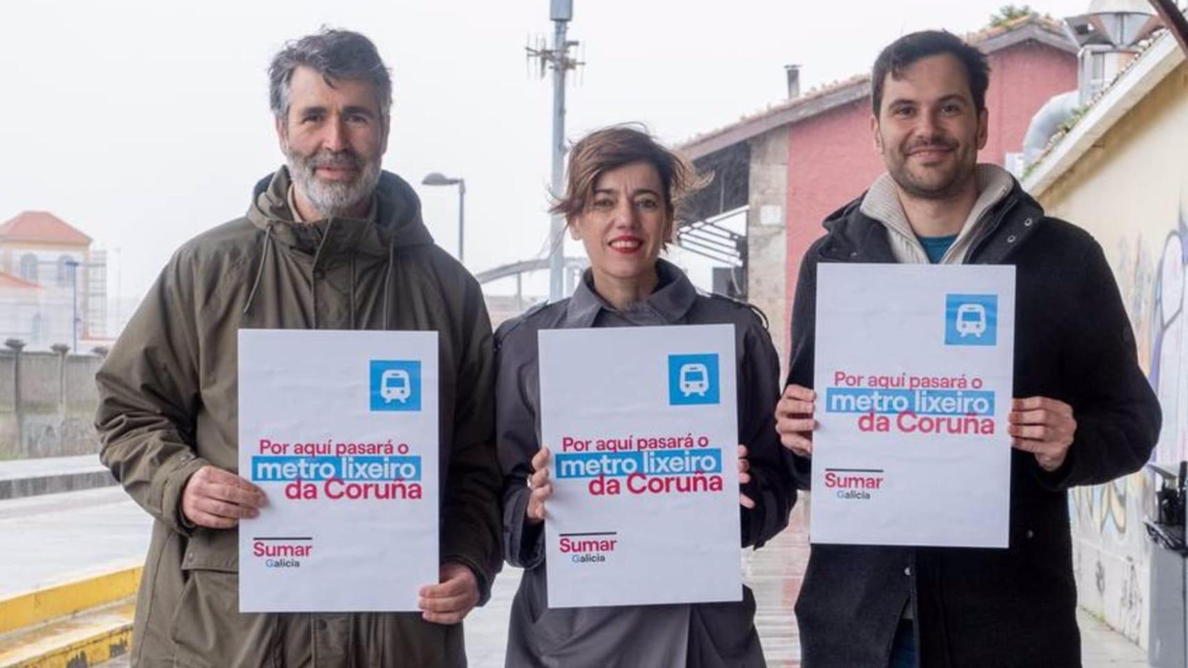 Sumar se compromete a crear un metro ligero en A Coruña y Vigo si son ...