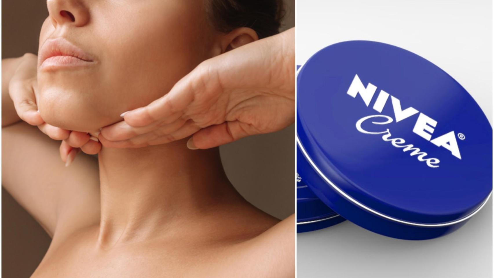Adiós a la papada: el sencillo truco con crema Nivea para un rostro más ...