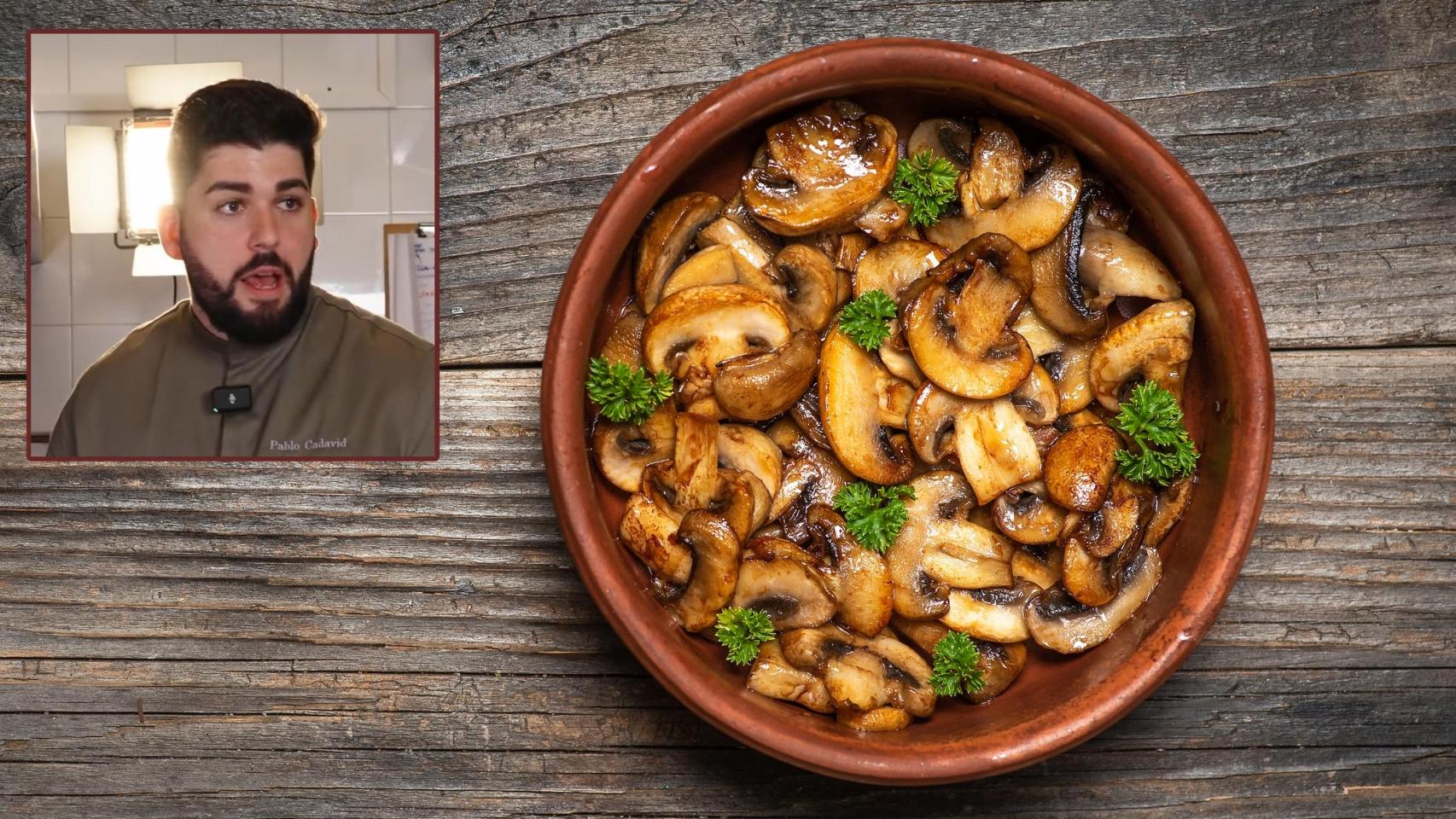 Pablo Cadavid, cocinero Michelin: "Si queréis limpiar los champiñones ...
