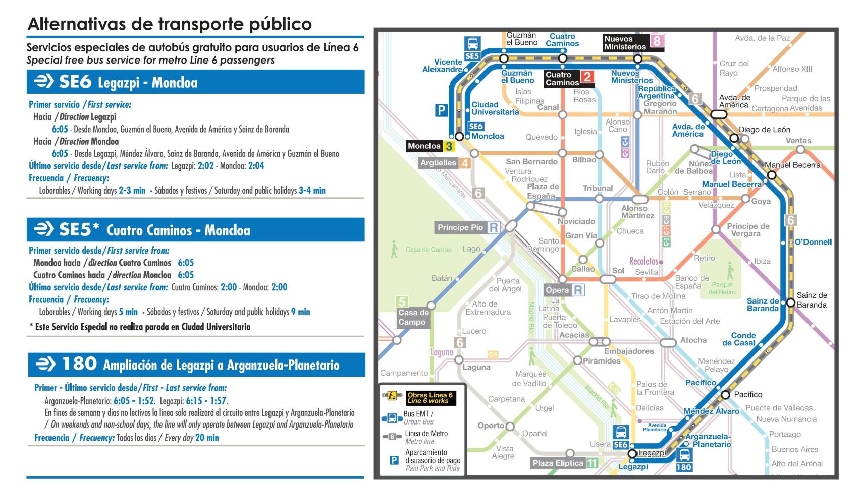La Línea 6 de Metro de Madrid abre y cierra: así es el corte que ...