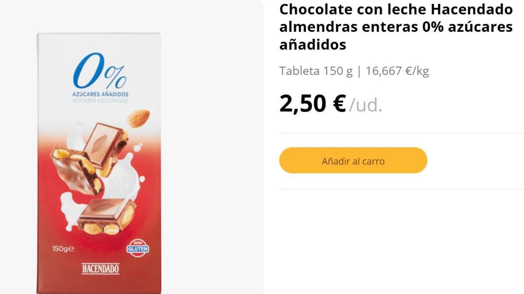 El nuevo sustituto al chocolate de siempre que arrasa en Mercadona: sin azúcares añadidos y por ...