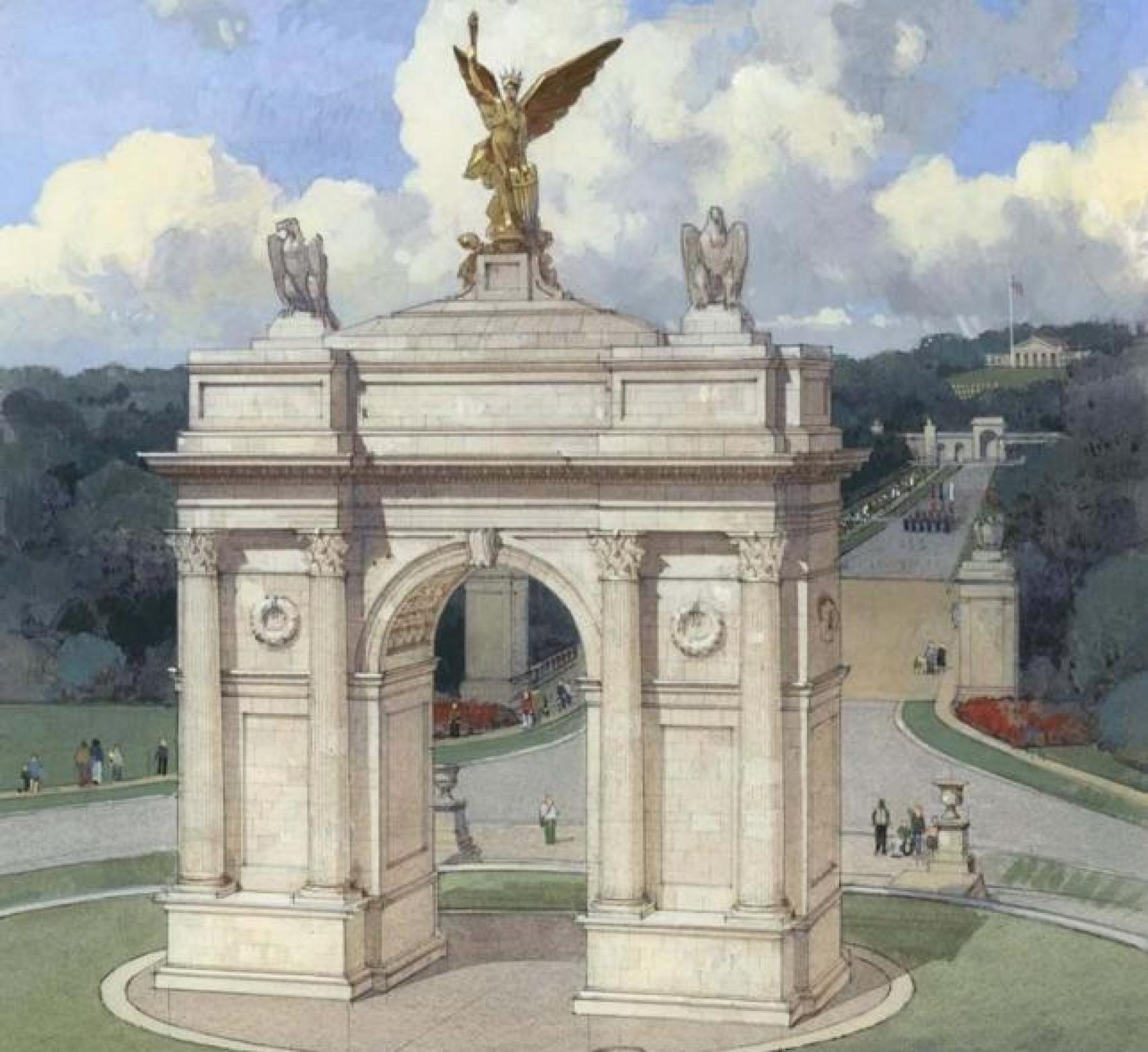 La imperial construcción de Trump en honor a su país: levantar un arco ...